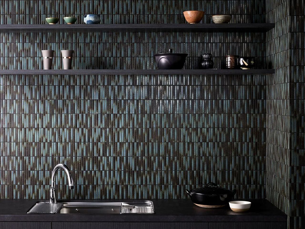 YOHEN BORDER Revêtement mural en céramique By INAX