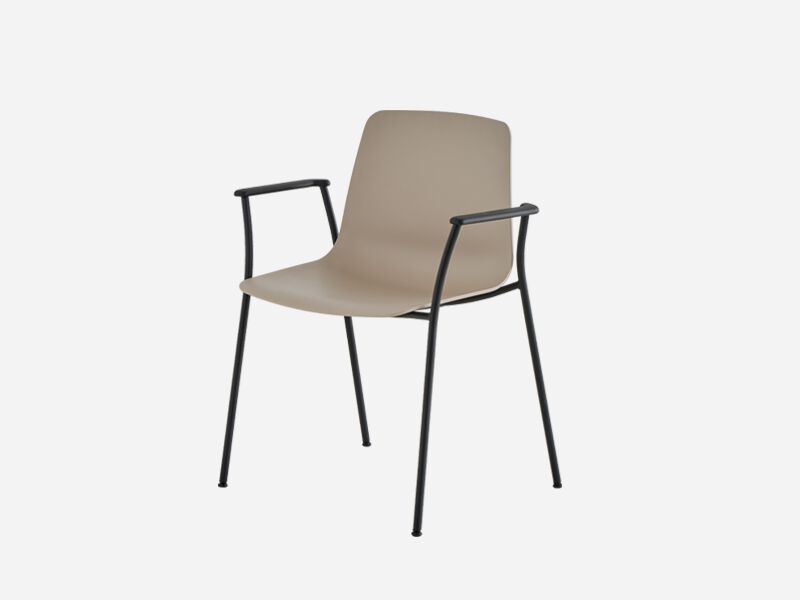 VARYA XL Stackable polypropylene chair with armrests By INCLASS ...