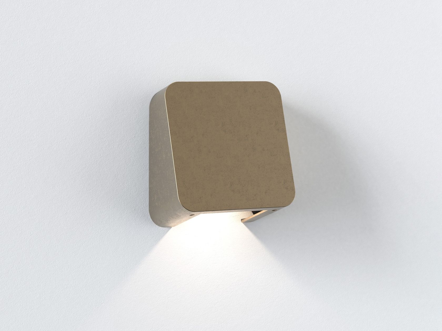 LED wall-mounted outdoor brass steplight INCLINE SINGLE By Astro ...