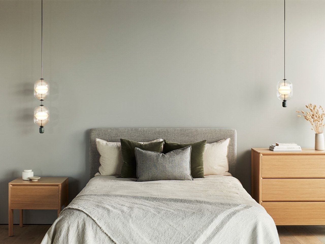 INDRE LED stone and glass modular pendant system By Rakumba