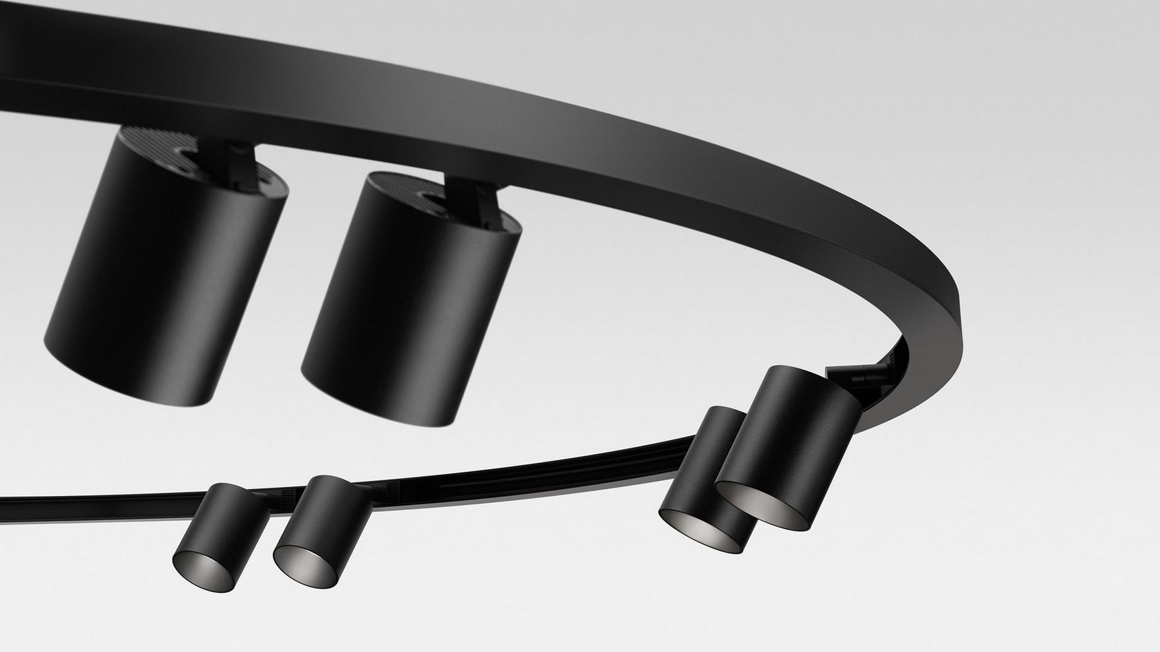 Metal suspended round track system INFINITY MODULE RND By Centrsvet