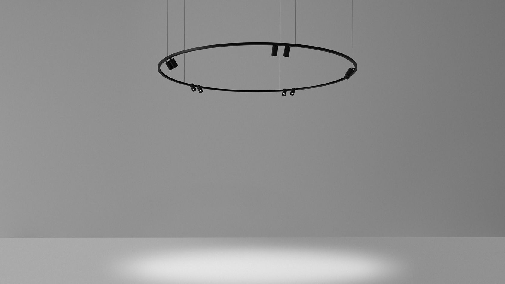 Metal suspended round track system INFINITY MODULE RND By Centrsvet