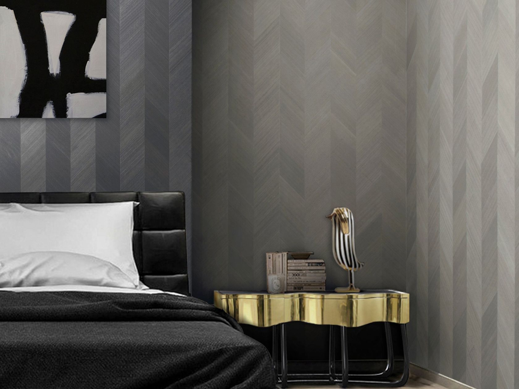 Nonwoven wallpaper INFINITY WOOD VENEER By Omexco