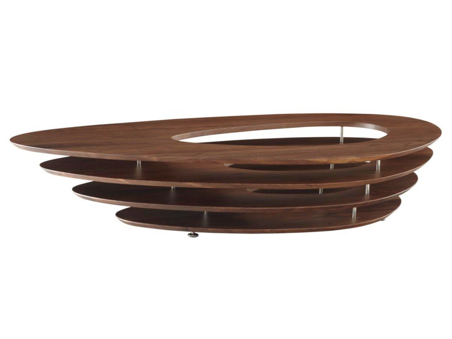 INTERSTICE Low walnut coffee table By Ligne Roset | design Noé ...