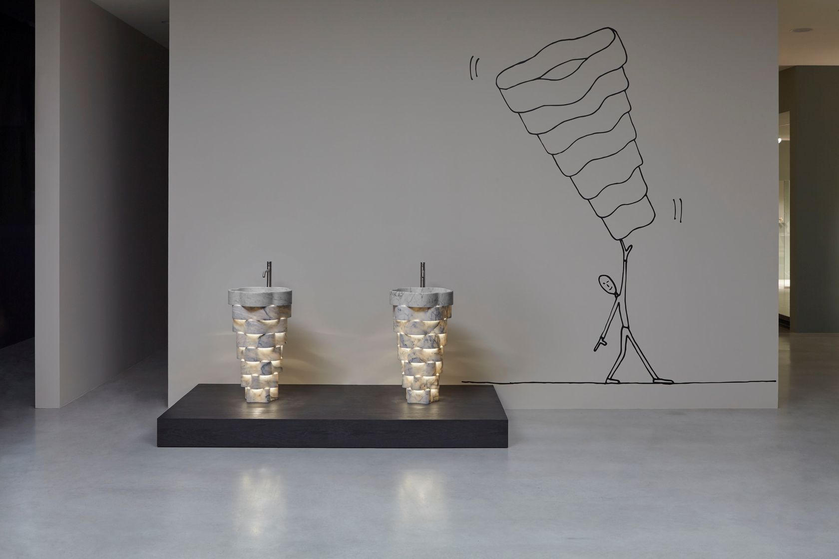 Freestanding marble washbasin INTRECCIO By Antonio Lupi Design design ...