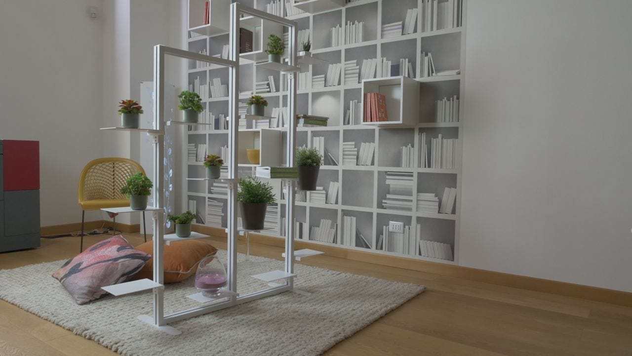 INUNO | Divider bookcase Divider modular aluminium bookcase By STUDIO T