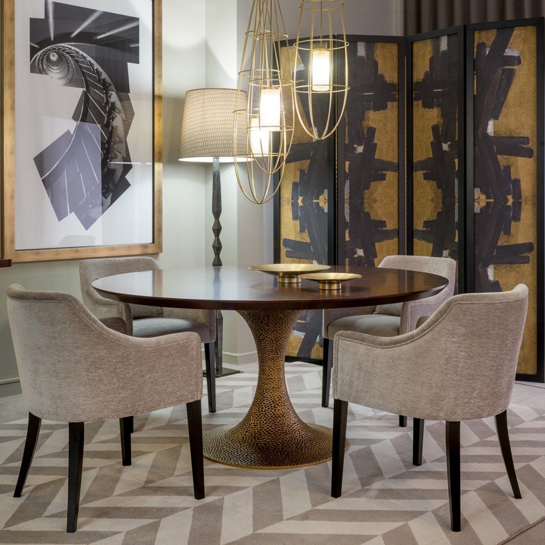 INÈS HAMMERED DINING By Hamilton Conte Paris