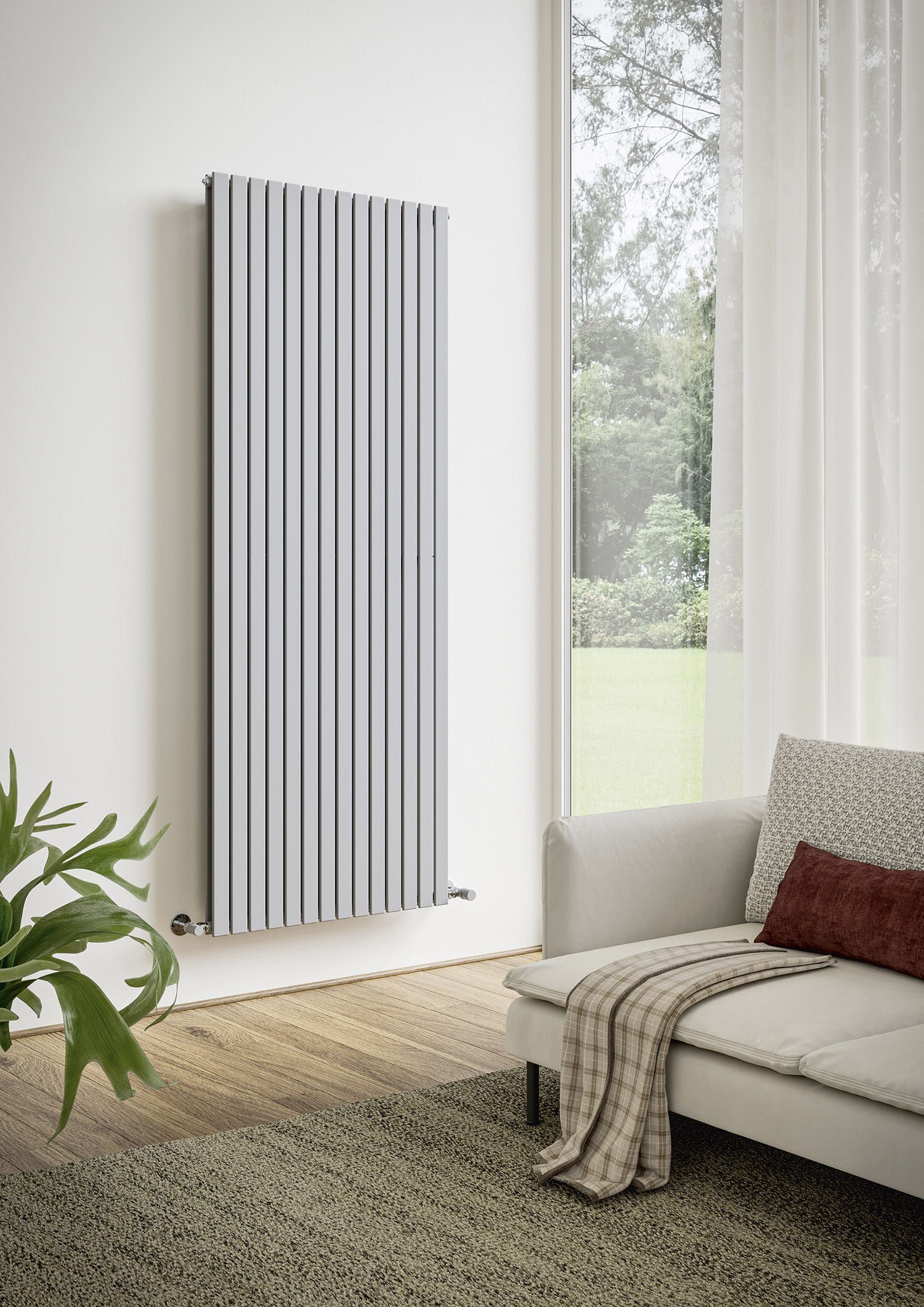 PIANO 2 VERTICAL Steel decorative radiator By IRSAP
