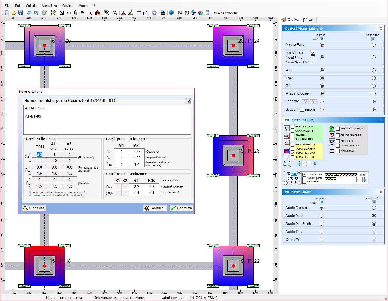 Calcul de fondation (semelle, radier, poutre continue) IS PLINTI By CDM ...