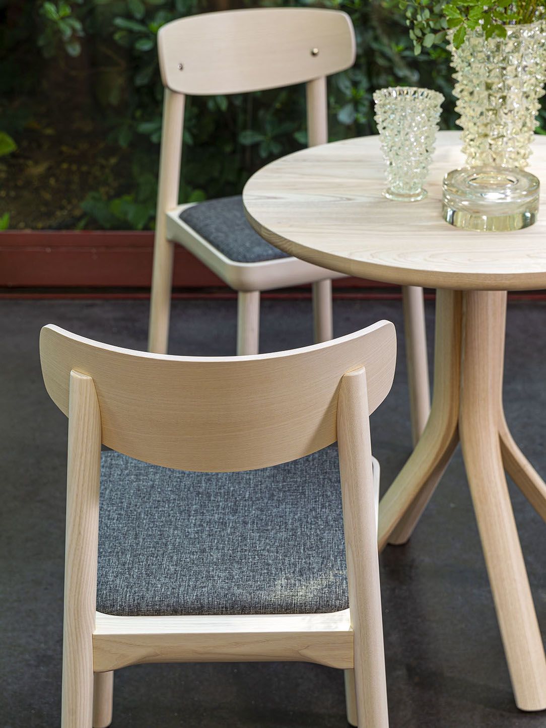 ISA Ash chair with integrated cushion By SIPA