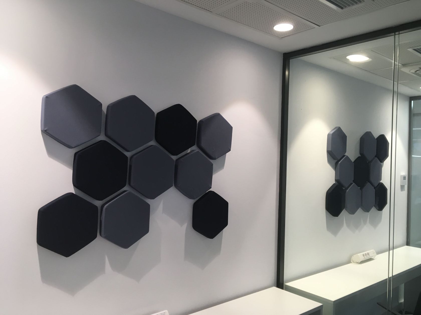 HEXAGONAL ACOUSTIC PANEL Sound-absorbing panel By ISINAC