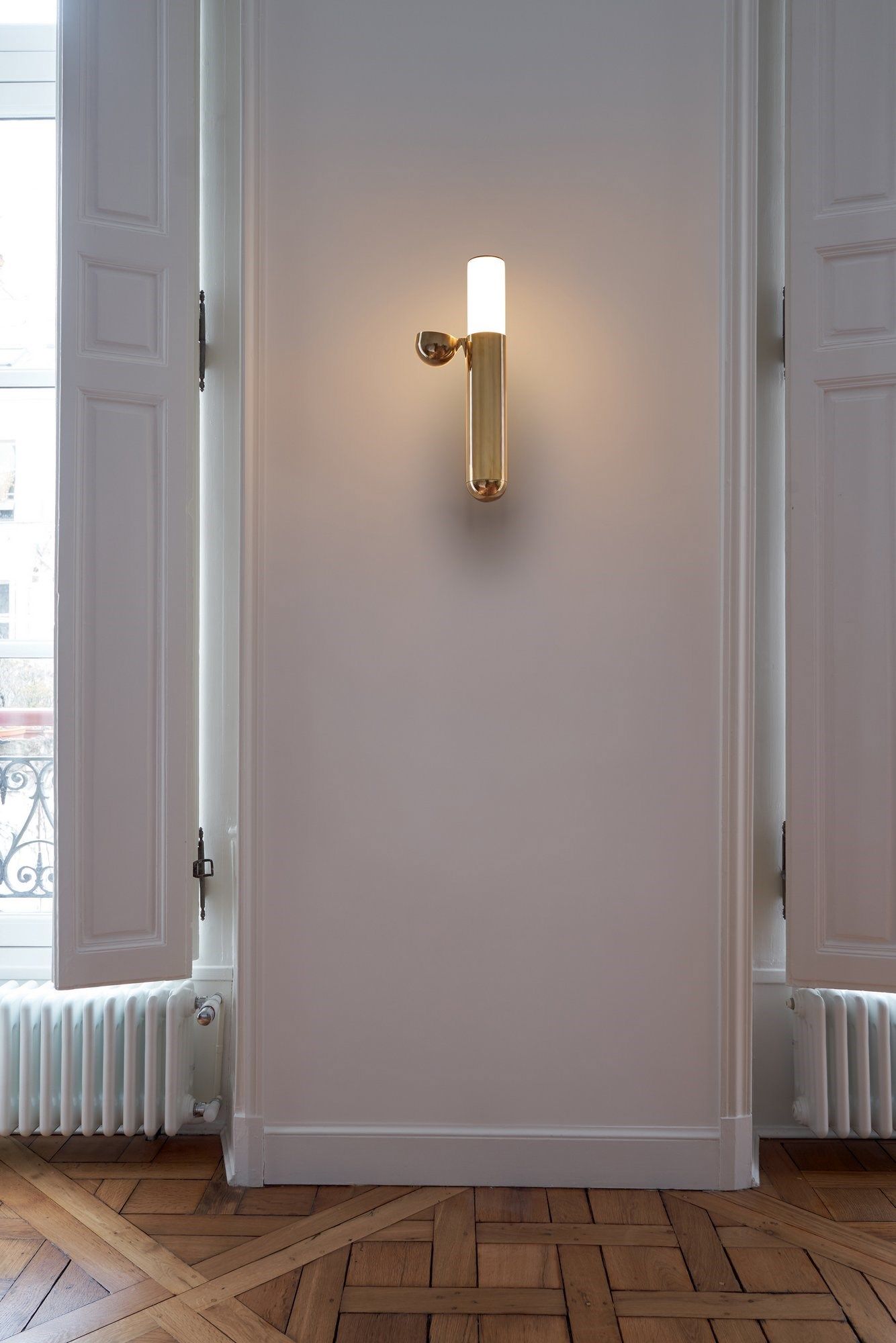 ISP Brass wall lamp By DCWéditions | design Ilia Potemine