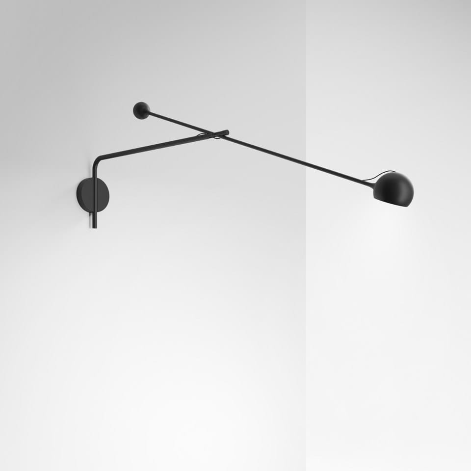 IXA Adjustable metal wall lamp with swing arm By Artemide | design ...