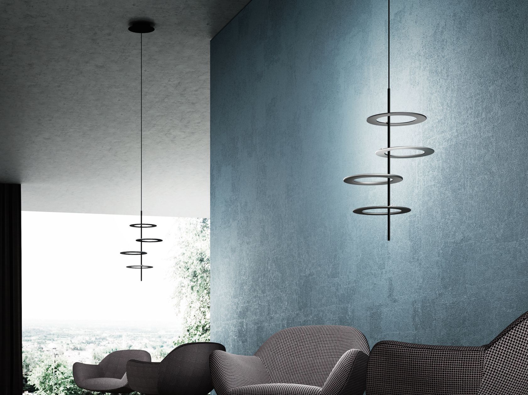 HULA HOOP Pendant lamp By Icone