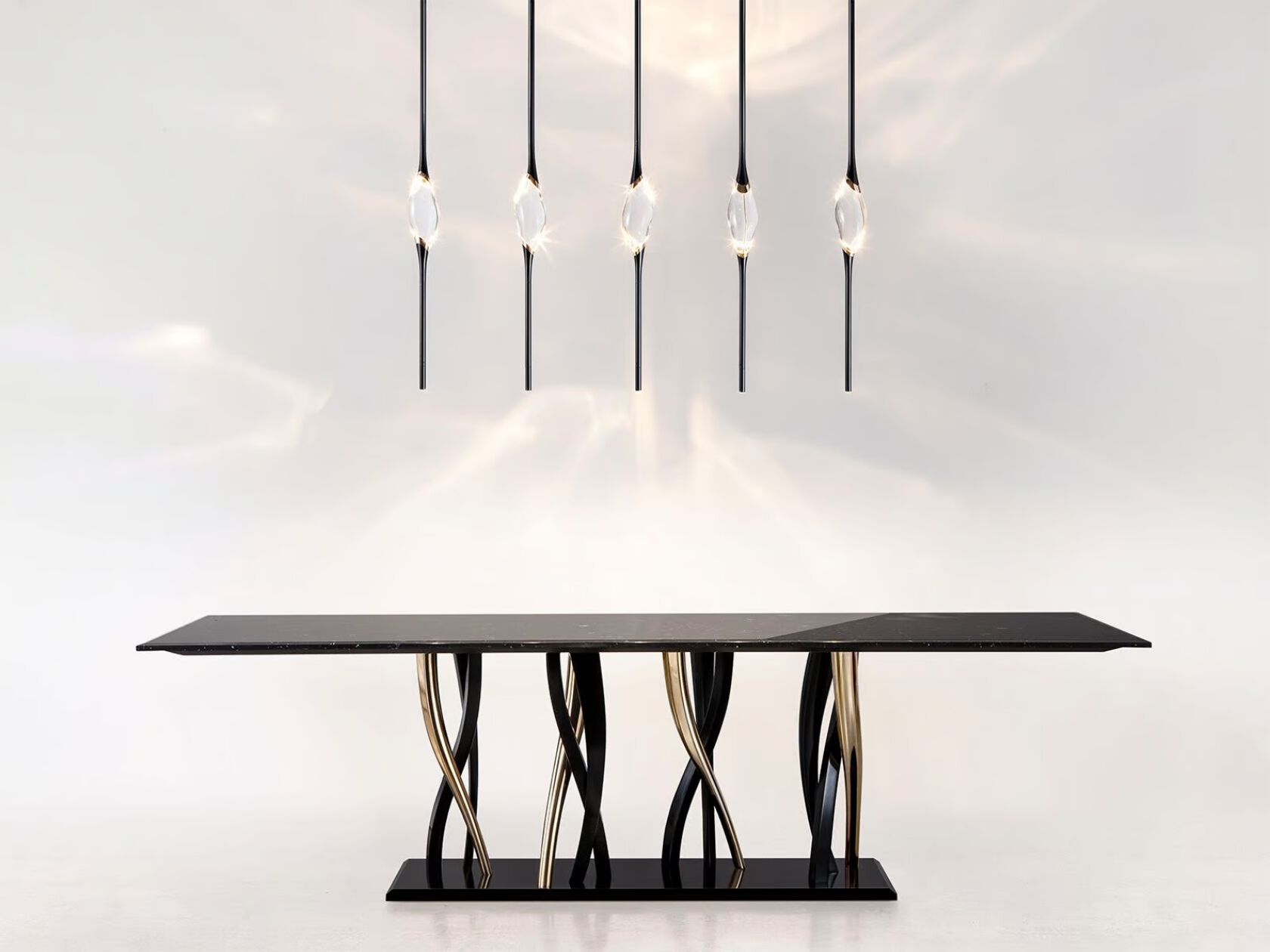 IL PEZZO 12 LONG CHANDELIER LED crystal pendant lamp By Il Pezzo ...