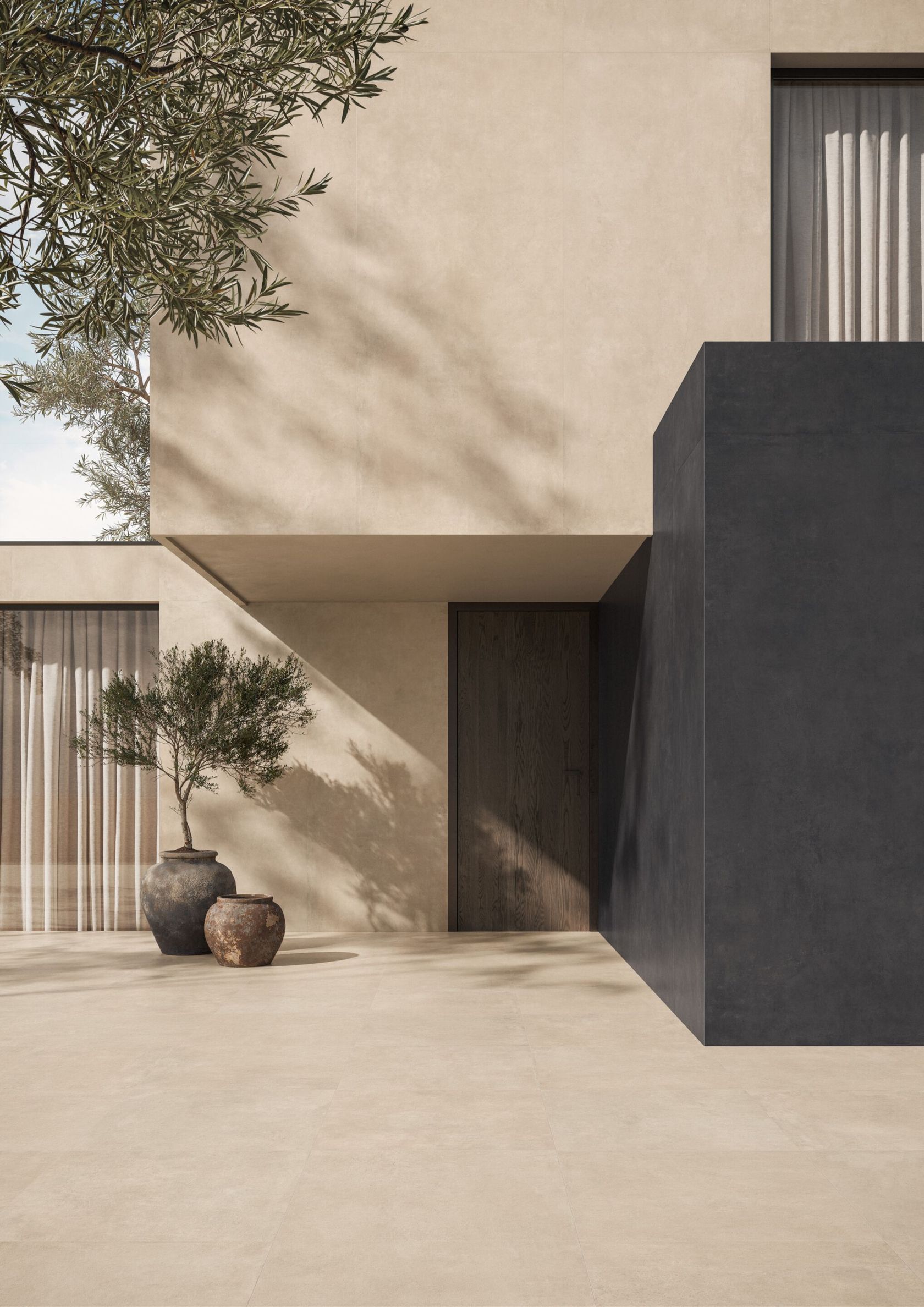CONCRETE CREAM Pavimento By Impronta Ceramiche