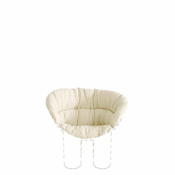 DRIADE - ROLY POLY CONCRETE CUSHION Polyethylene low lounge chair with ...
