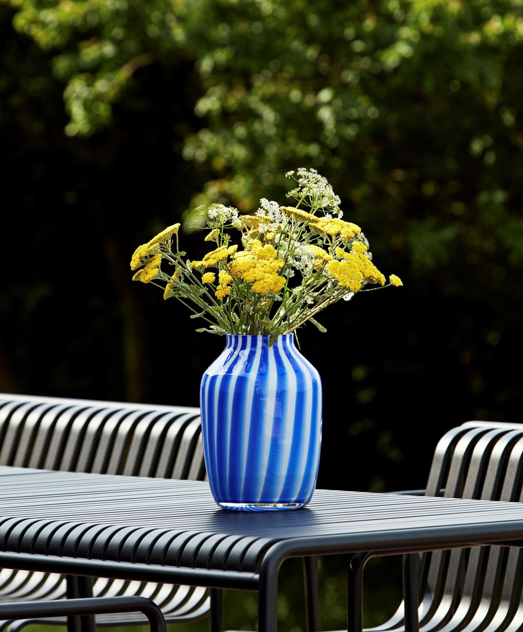 HAY - PALISSADE TABLE ANTHRACITE Steel garden table By In Stock