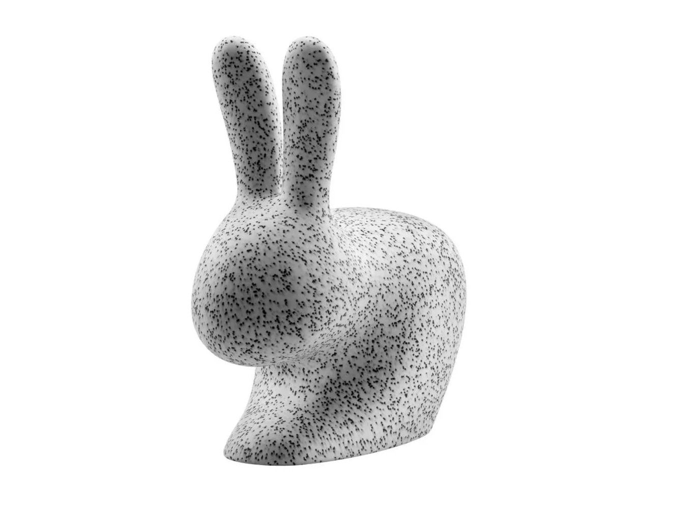 QEEBOO - RABBIT CHAIR DOTS WHITE Silla de polietileno de jardín By In ...