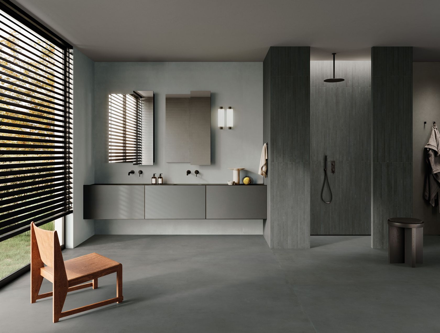 I CEMENTI DARK Flooring By Italgraniti