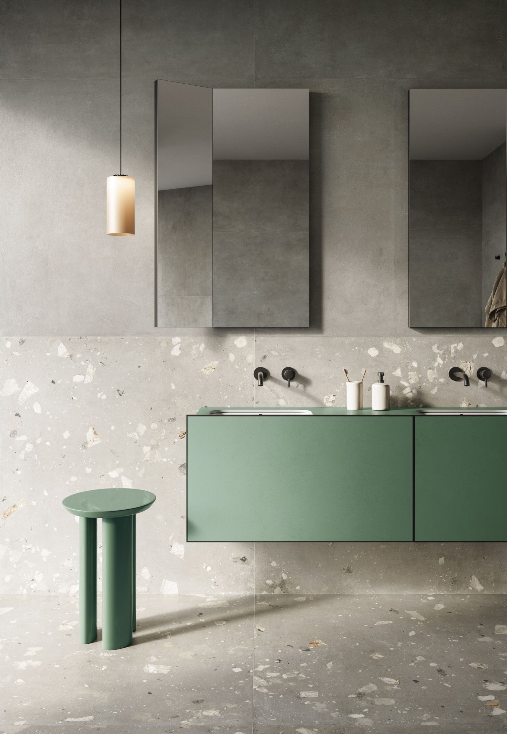 I CEMENTI GREIGE CIOTTOLO Flooring By Italgraniti