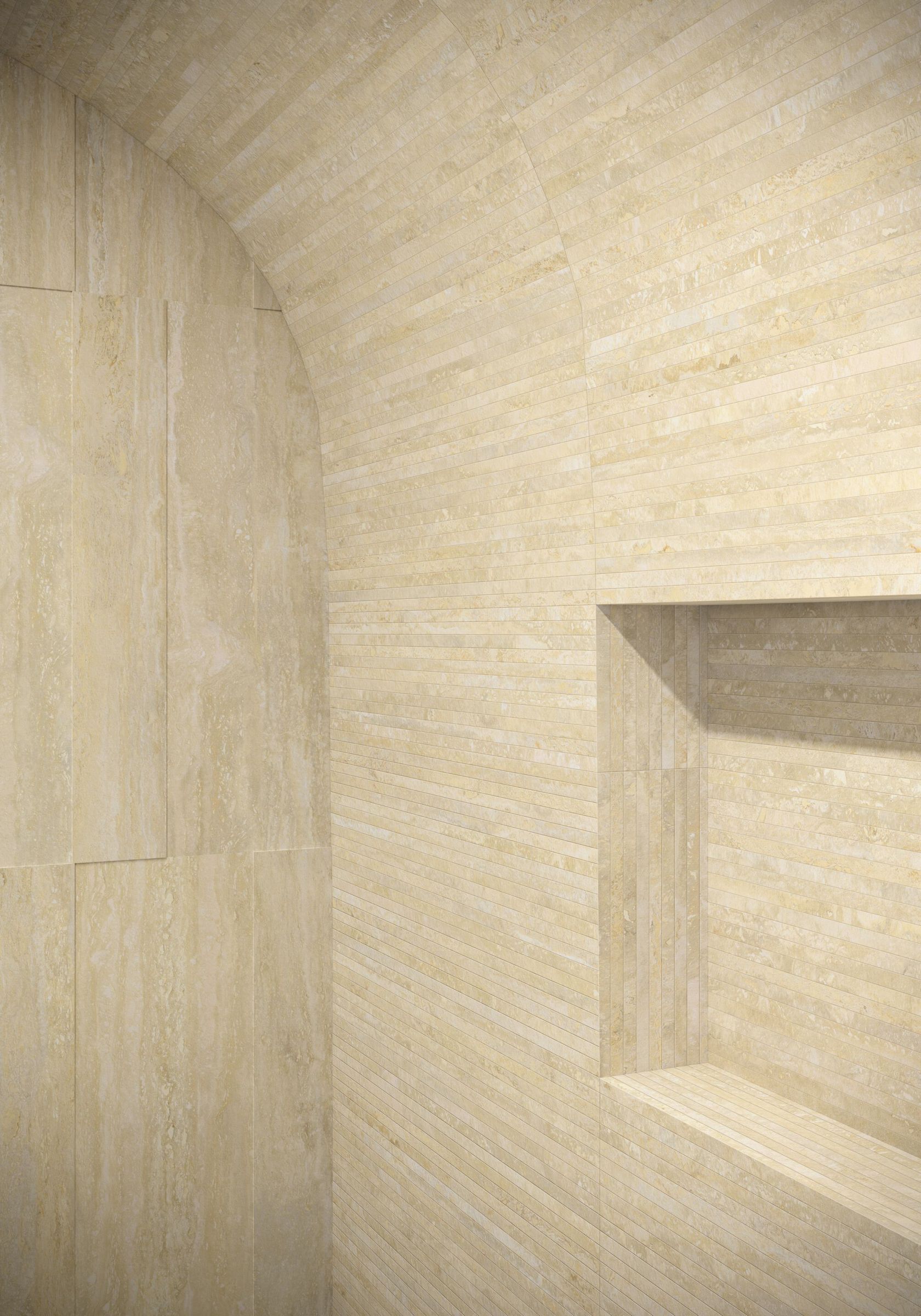 I TRAVERTINI BEIGE VEIN CUT Flooring By Italgraniti