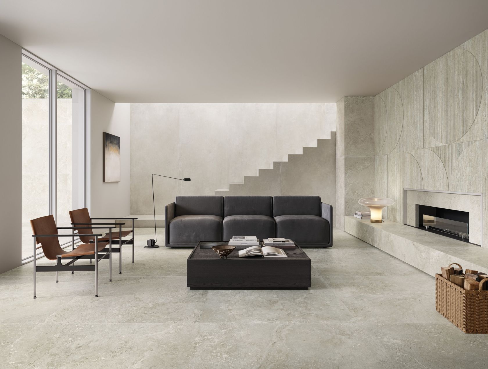 I TRAVERTINI GRIGIO VEIN CUT Flooring By Italgraniti