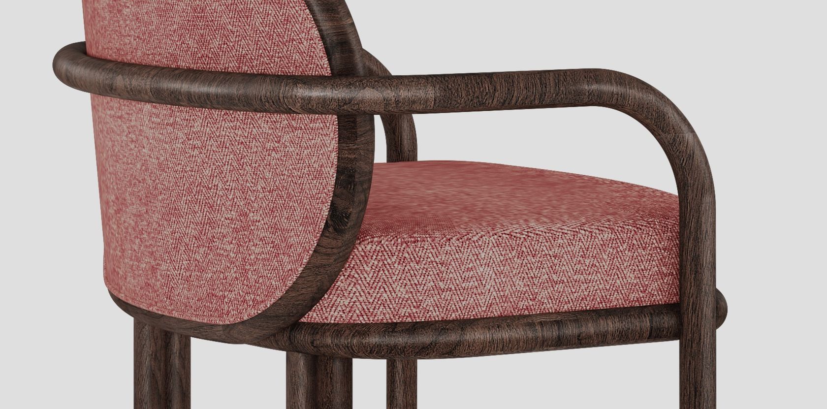 Fabric chair with armrests JAMES By Wood Tailors Club