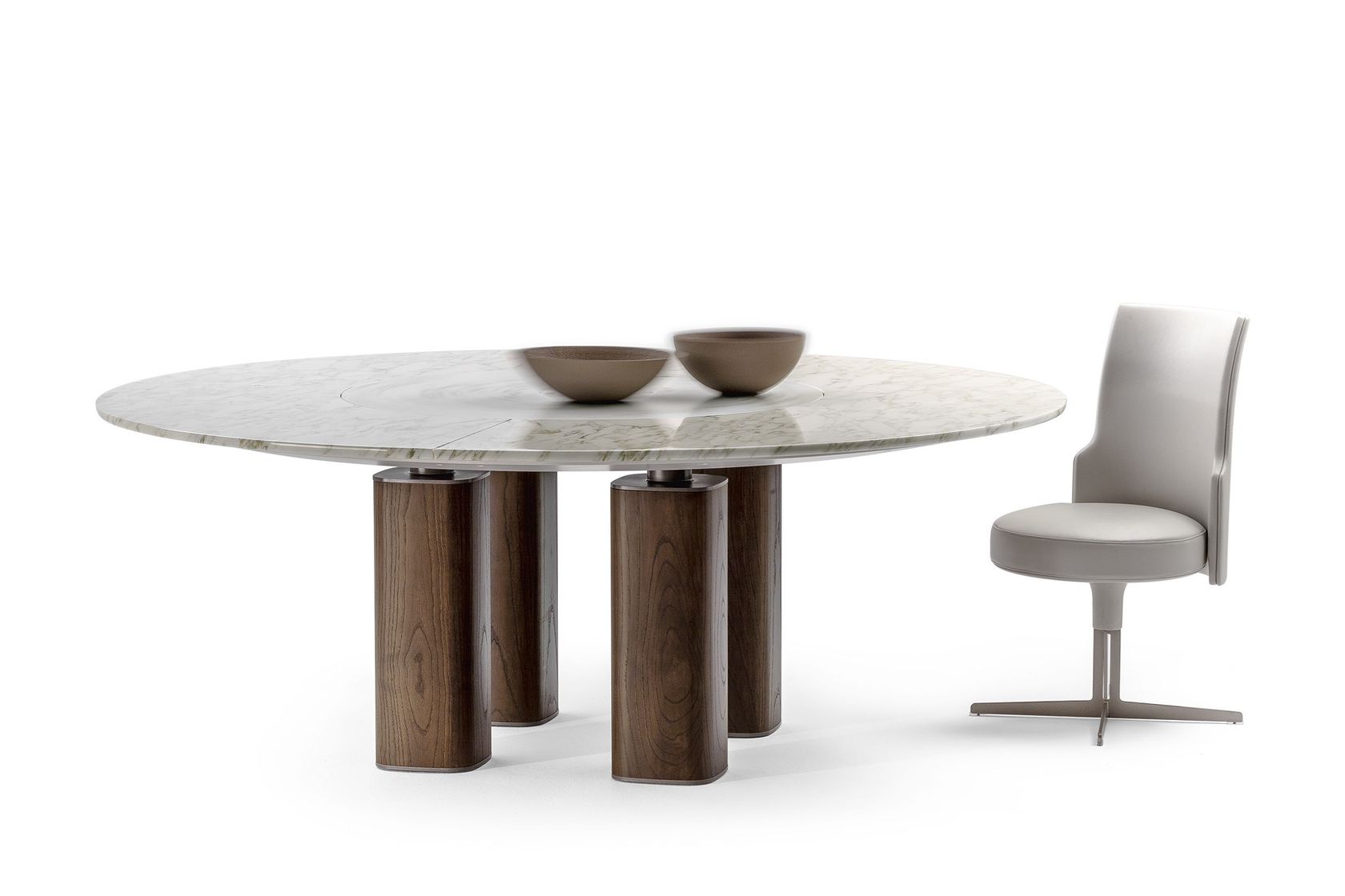 JANE | Round table Round marble table By Poltrona Frau | design Jean ...