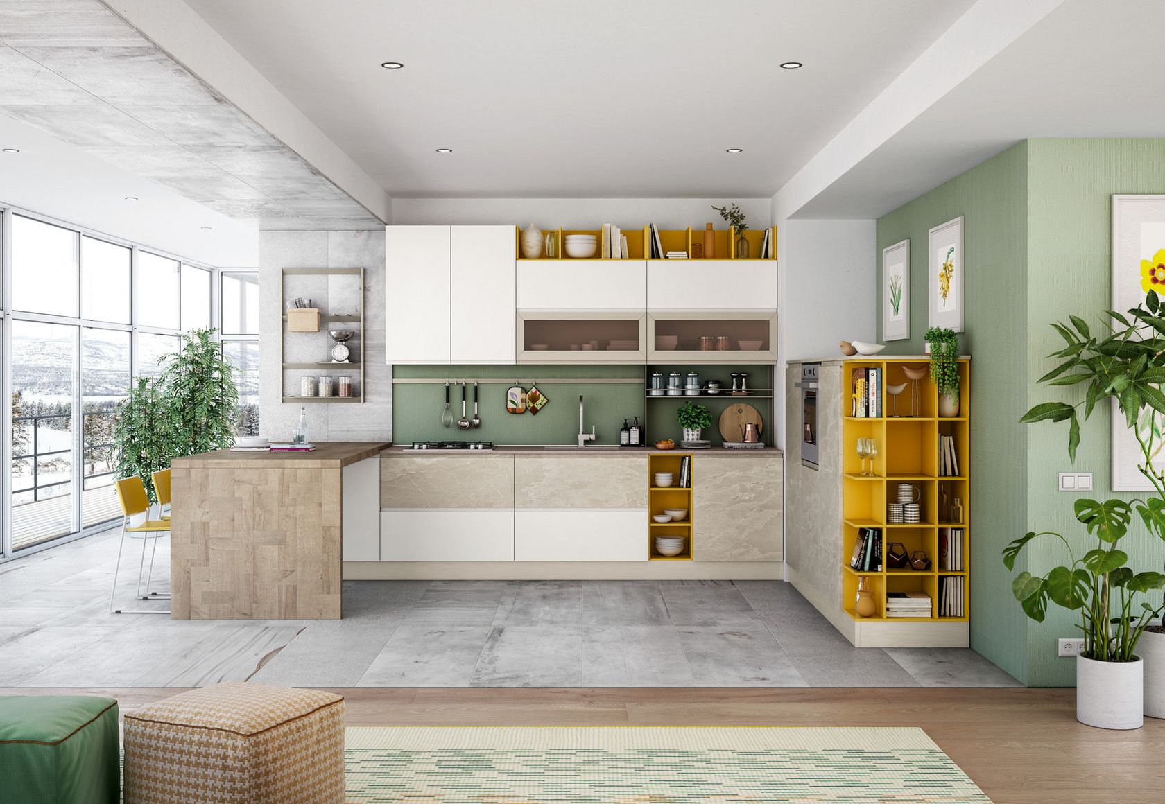 JEY FEEL | Kitchen with peninsula By CREO Kitchens