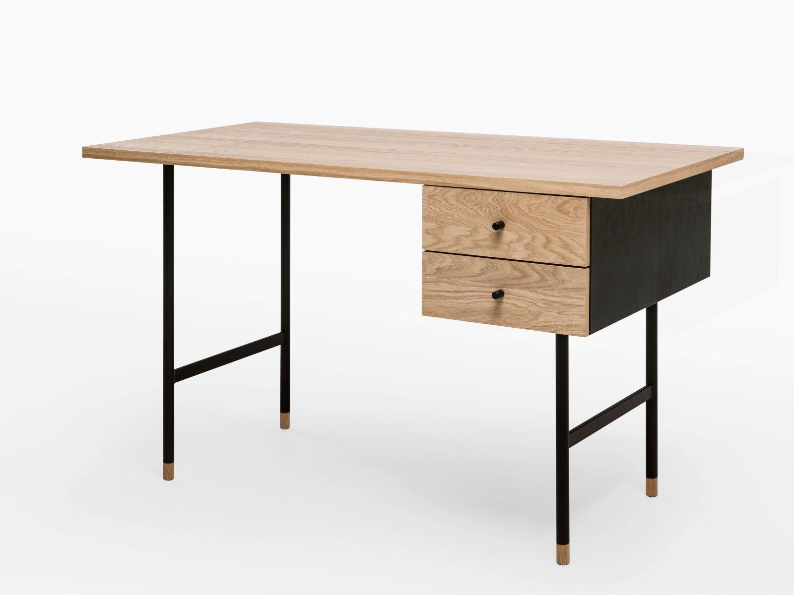 JUGEND | Writing desk Rectangular wood veneer writing desk By Woodman ...