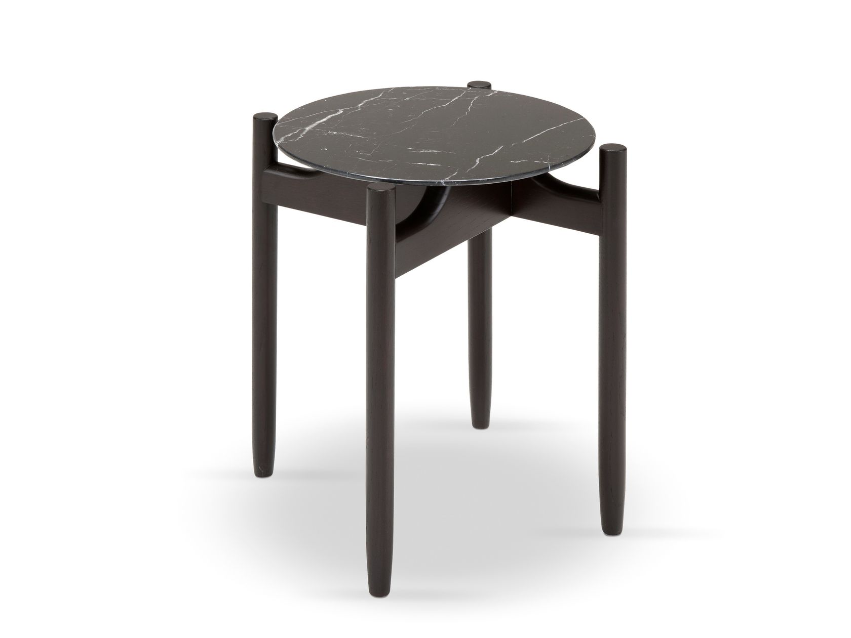 JULI Low round marble coffee table By AMURA | design Marconato & Zappa