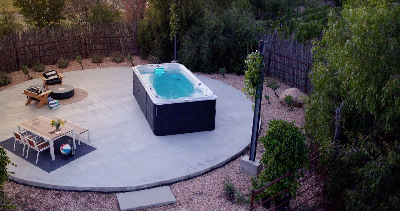 PowerPro™ SWIM SPA Minipiscina de libre colocación para exterior con ...