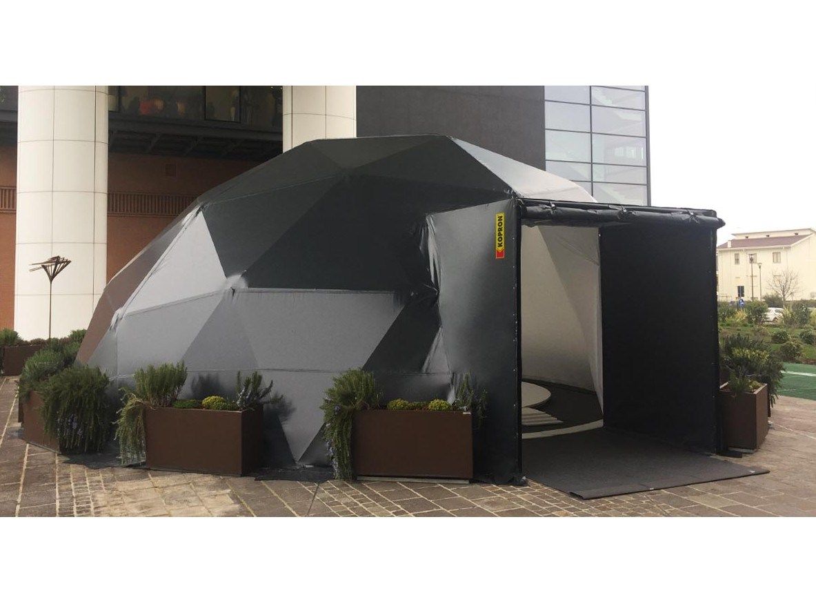 K-IGLOO OUTDOOR Steel and PVC Tensile structure By Kopron®