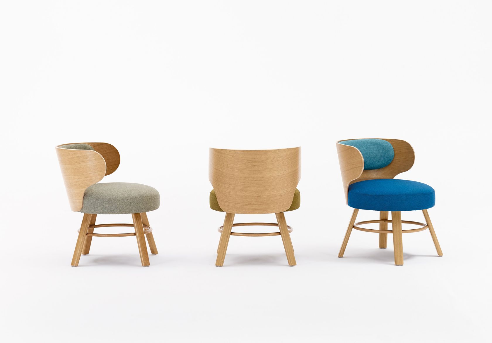 K2 B-2220 Upholstered fabric easy chair By Paged | design Tomek Rygalik