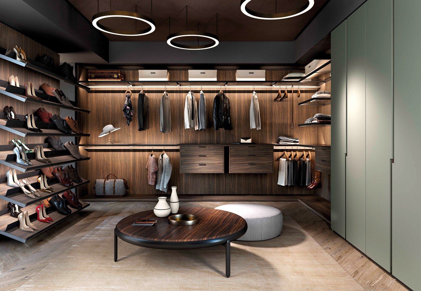 Custom walk-in wardrobe KAB By OLIVIERI