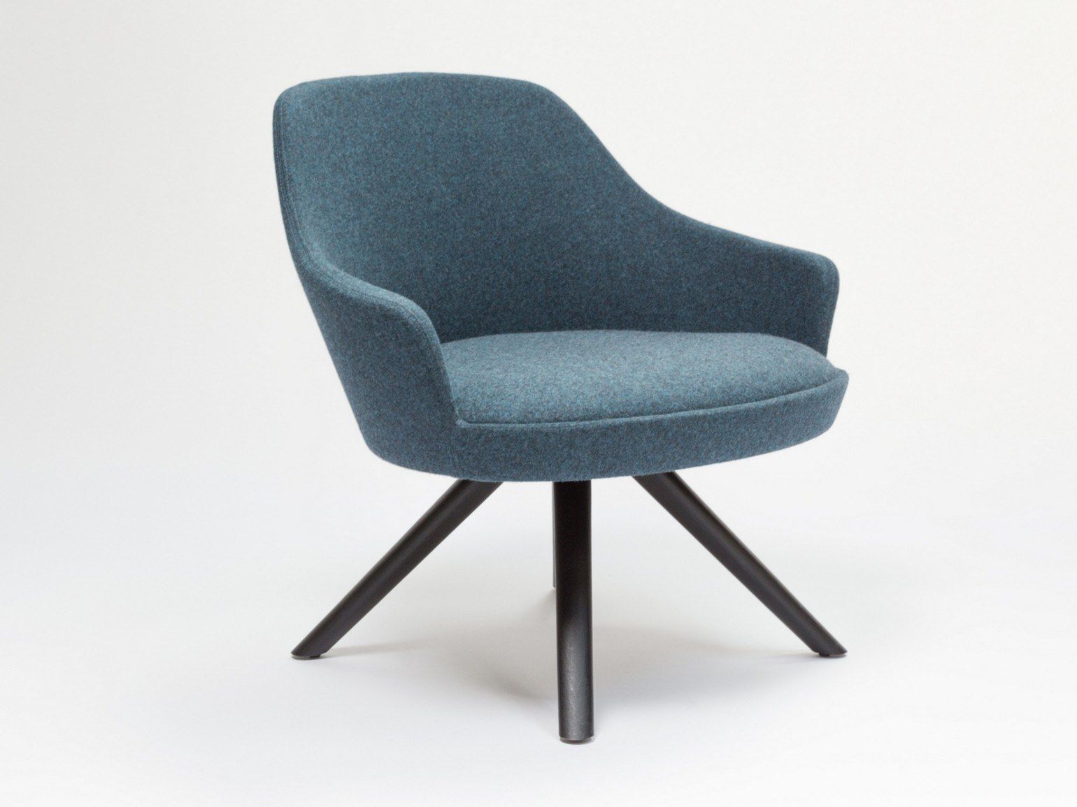 KAIAK LOUNGE SPIN WOOD | Easy chair with armrests Kaiak Collection By ...