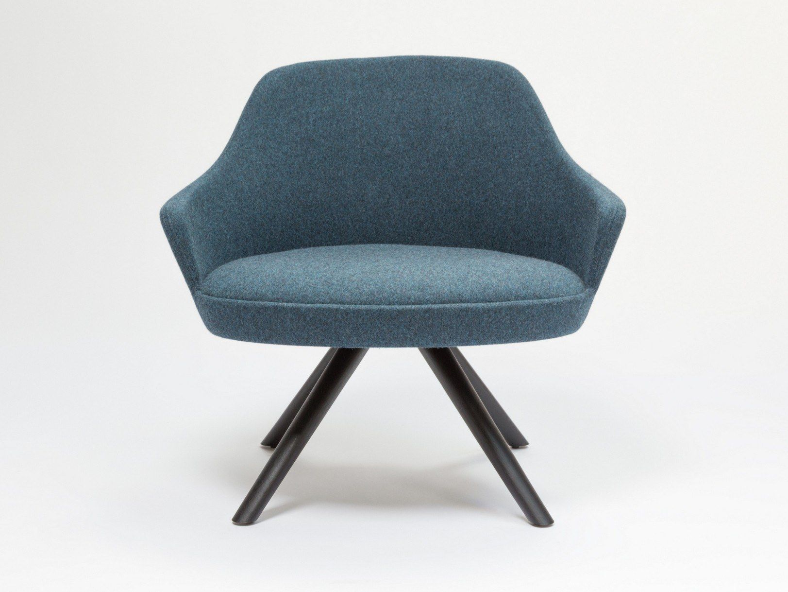 KAIAK LOUNGE SPIN WOOD | Easy chair with armrests Kaiak Collection By ...