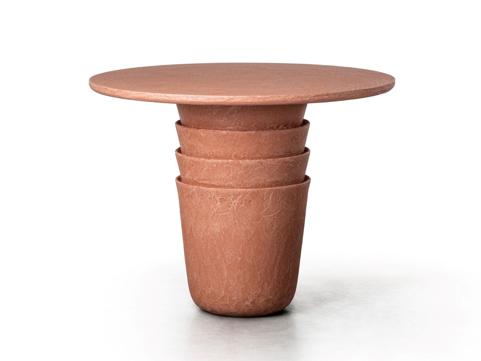 KASANE 33 Rectangular clay garden table By Gervasoni | design Nendo
