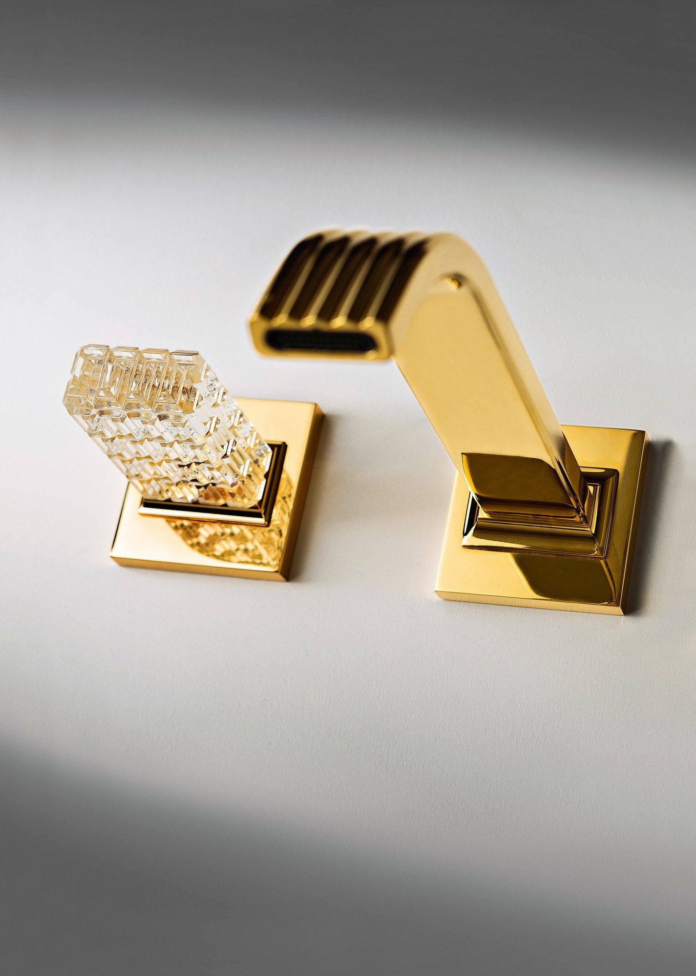 KEA 3 hole wall-mounted brass washbasin tap By Rubinetterie Treemme ...
