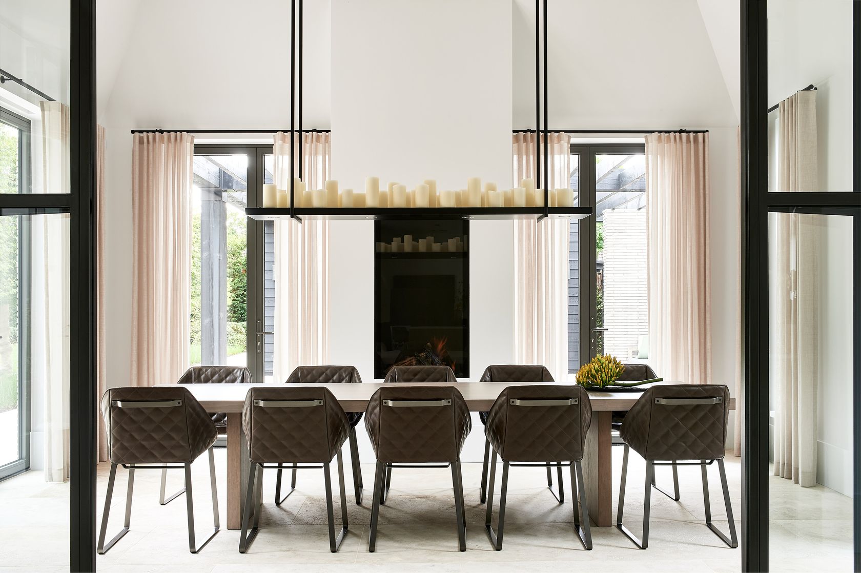 KEKKE LIVING Sled base upholstered chair By Piet Boon | design Piet Boon