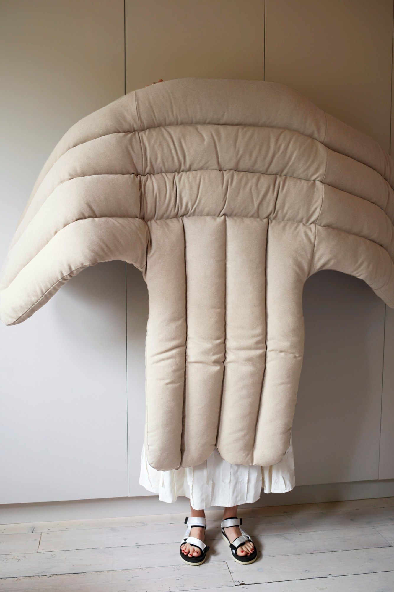 PUFFY | Leather armchair By Hem design Faye Toogood