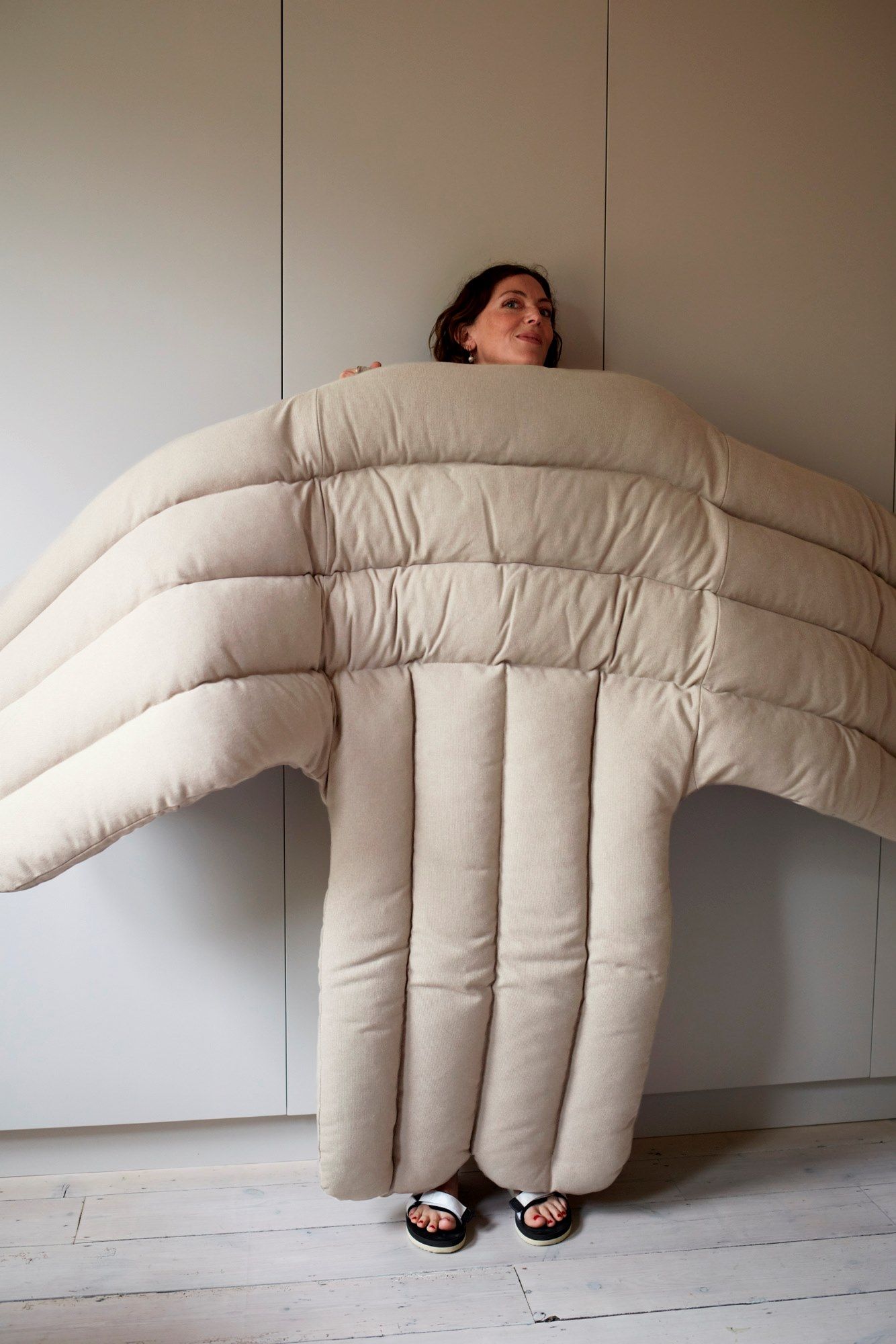 PUFFY | Leather armchair By Hem design Faye Toogood