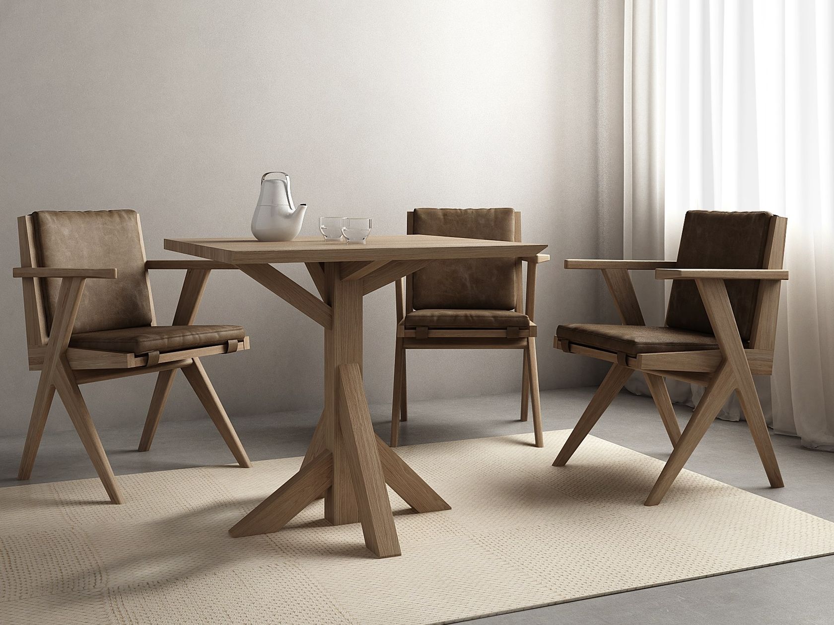 KI | Square table Ki Collection By KARPENTER design Hugues Revuelta