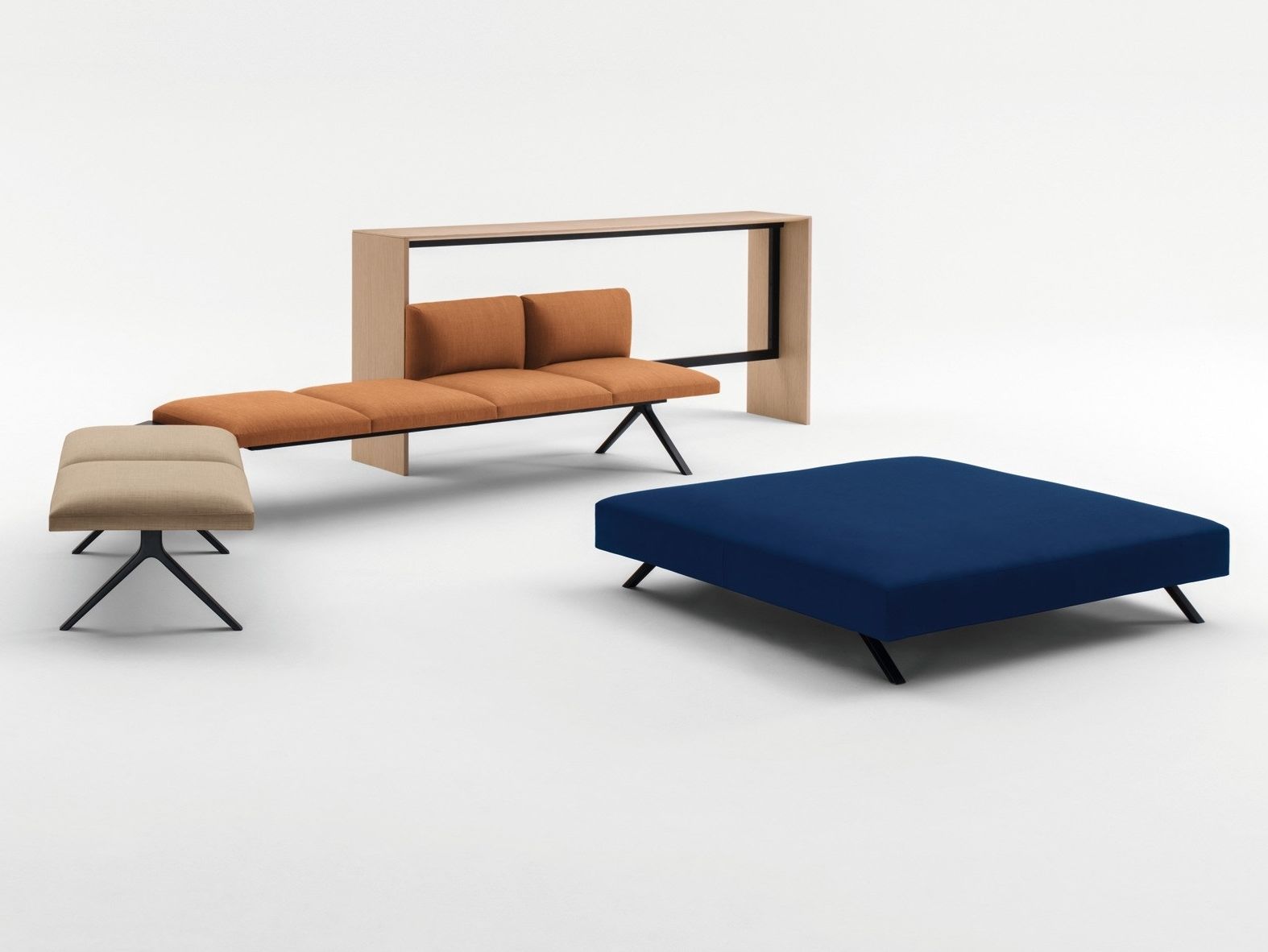 KIIK Modular bench seating By Arper