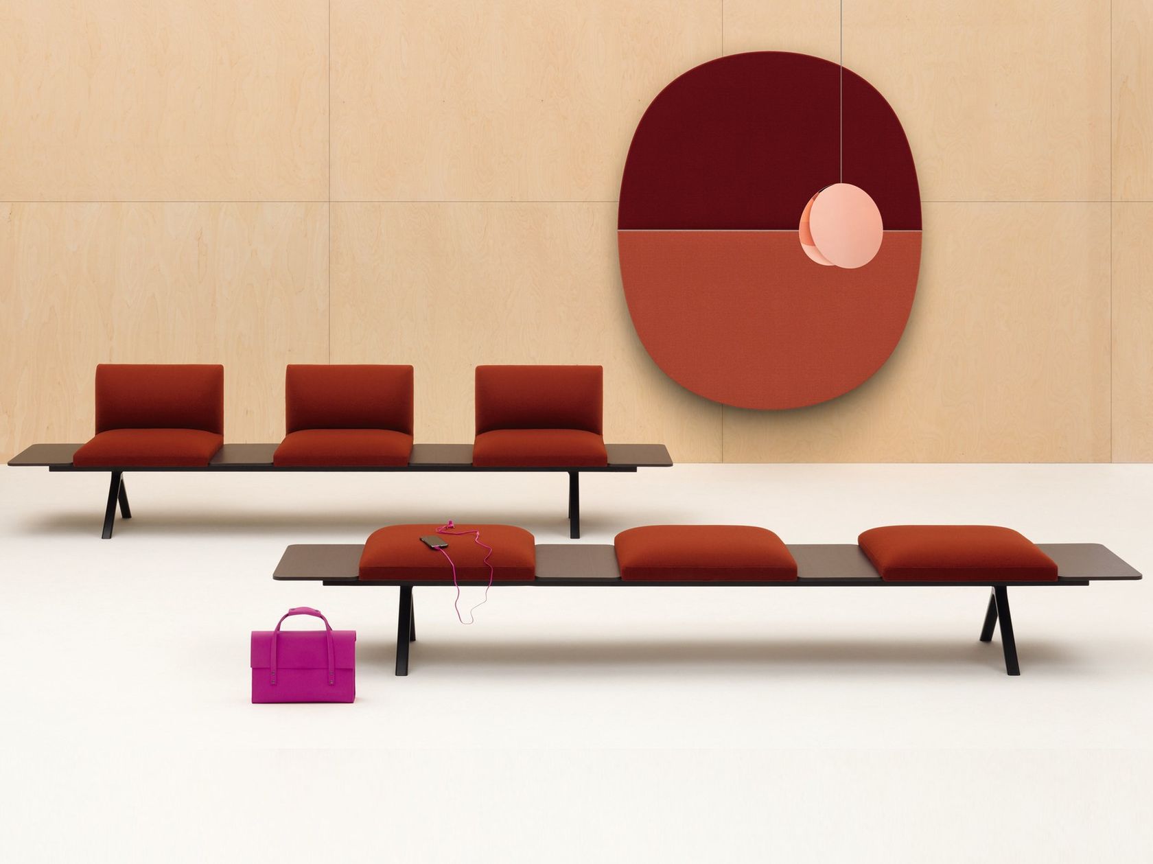 KIIK Modular bench seating By Arper
