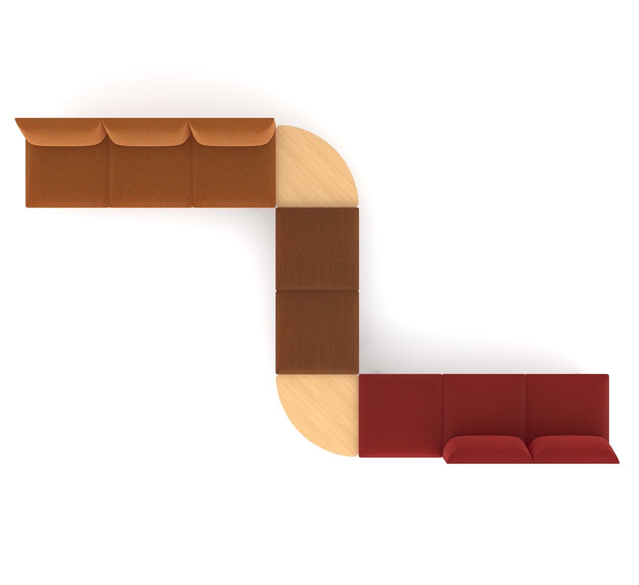 KIIK Modular bench seating By Arper