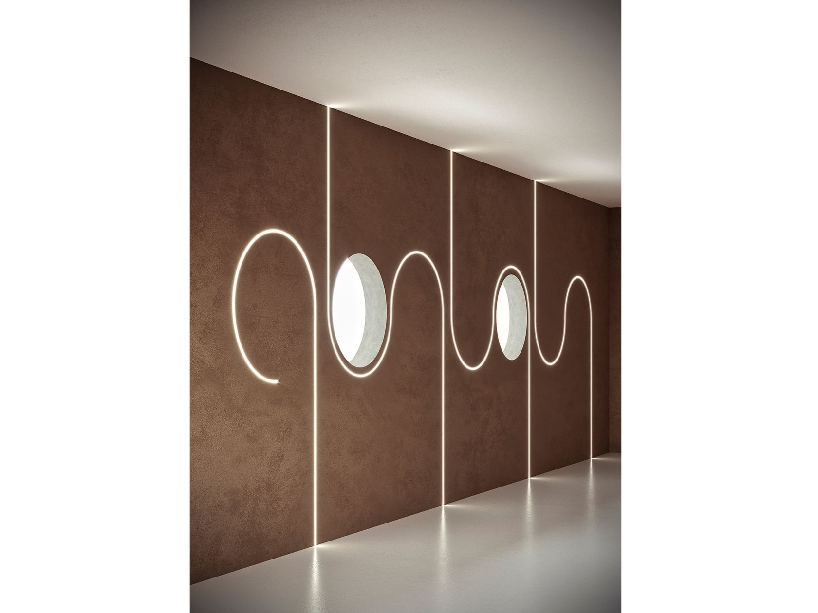 KIPS ROUND linear lighting profile By PANZERI