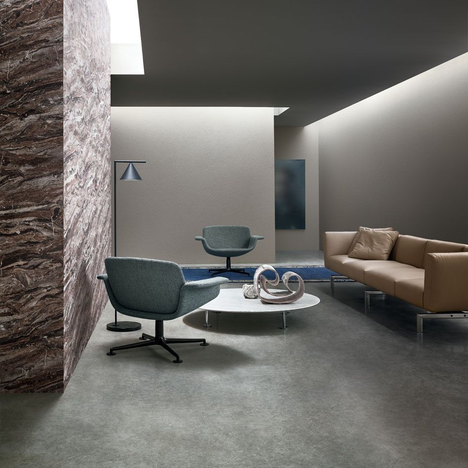 KN01 | Fabric easy chair By KNOLL design Piero Lissoni