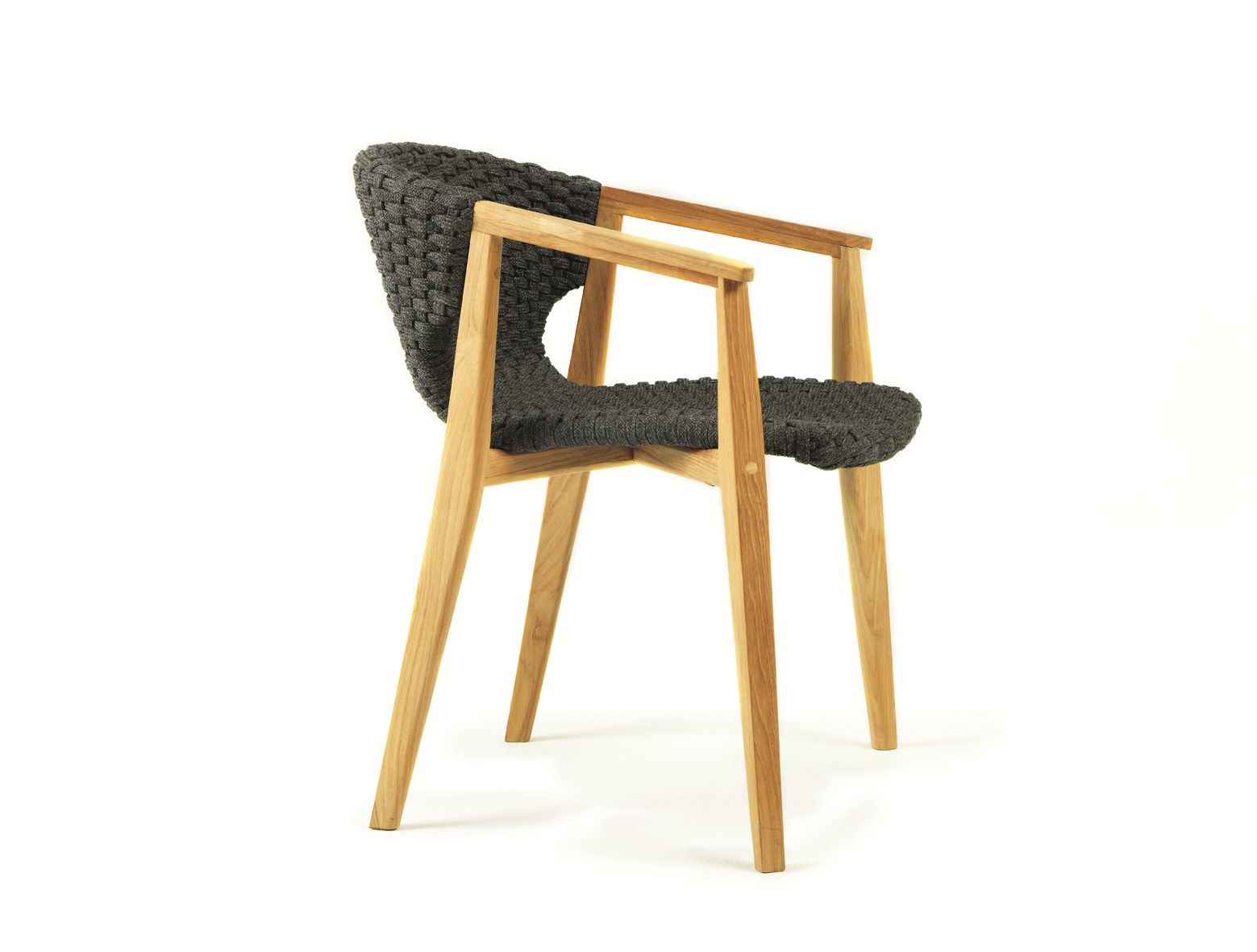 KNIT | Chair with armrests By Ethimo design Patrick Norguet